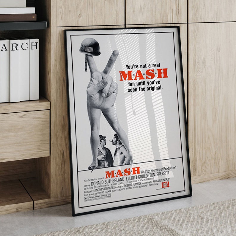 MASH 1970 Movie Poster, Wall Decor, Space Decoration, Canvas Print ...