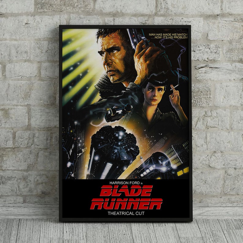 Blade Runner Movie Poster, Cover Poster, Canvas Print, Movie Art, Wall ...