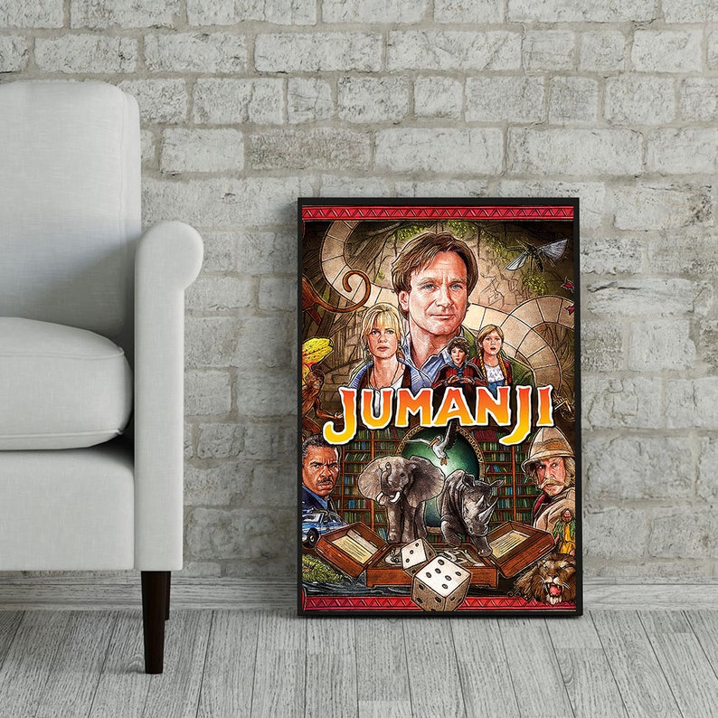 Jumanji Alternative Artwork Movie Poster, Space Decoration, Canvas ...