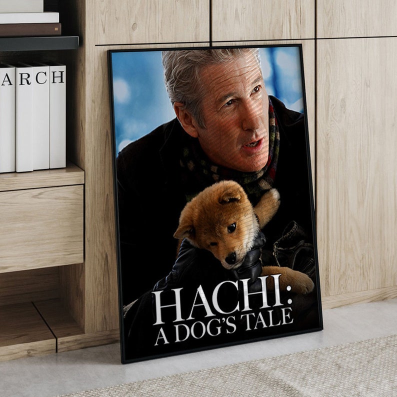 Hachi A Dog's Tale Movie Poster, Wall Decor, Space Decoration, Canvas ...