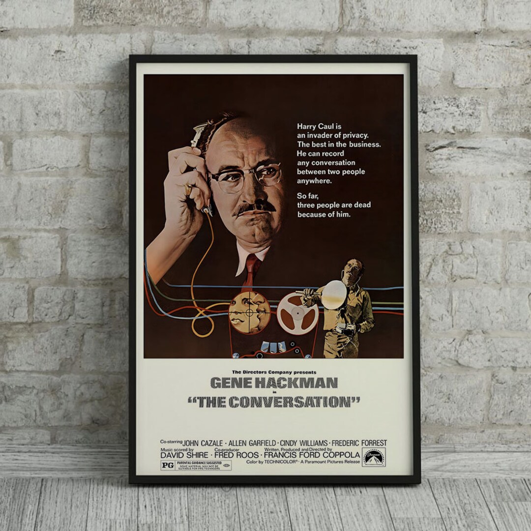 The Conversation 1974 Movie Poster, Wall Decor, Space Decoration ...