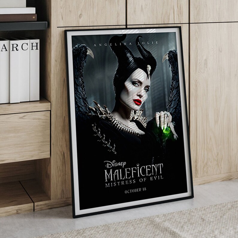 Maleficent Mistress of Evil Movie Poster, Space Decoration, Canvas ...
