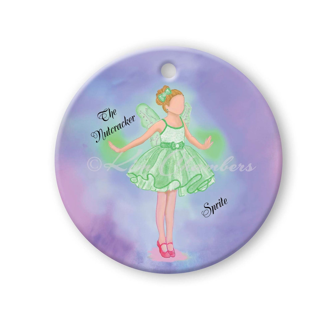 Personalizable Sprite I Round Porcelain Christmas Ornament Nutcracker ...