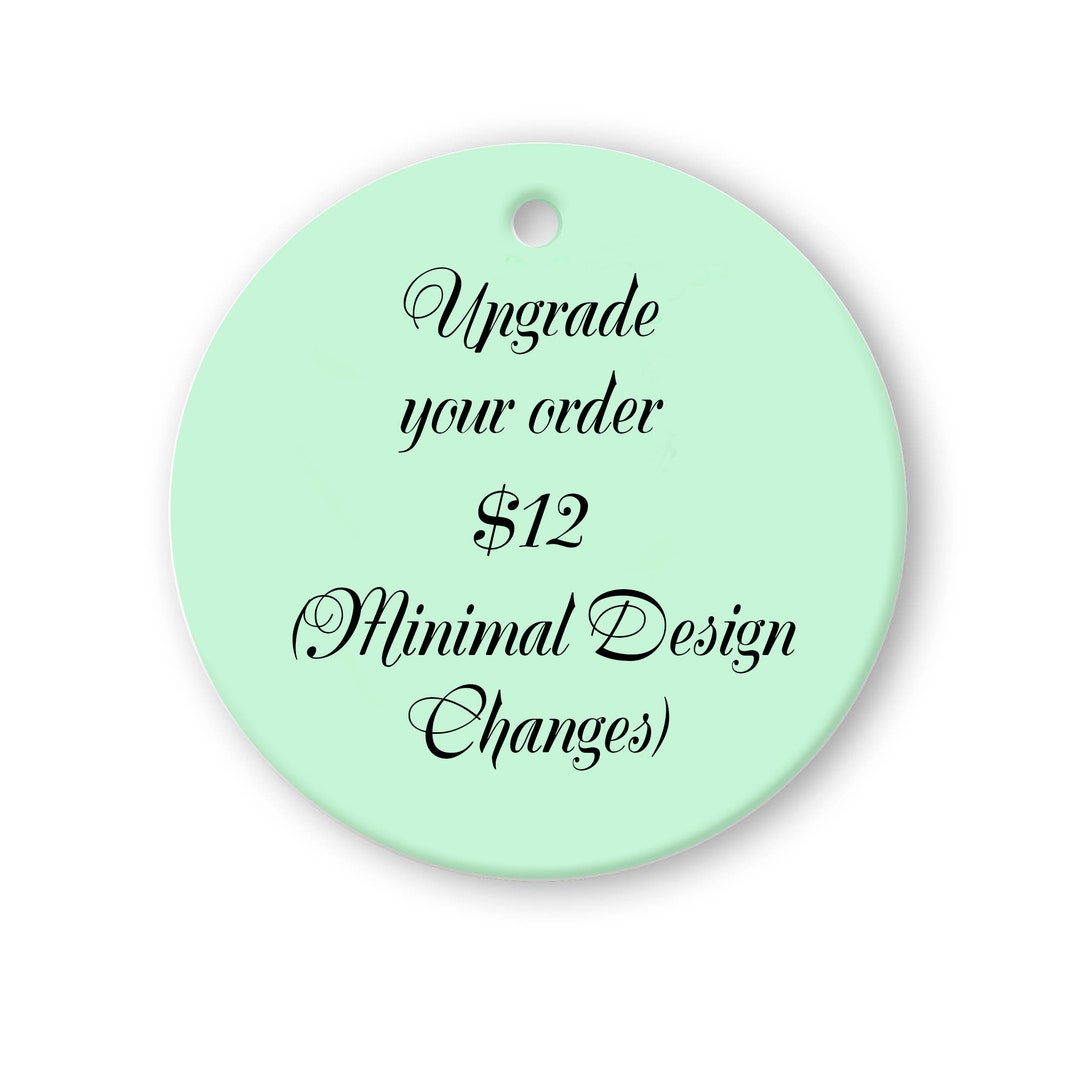 Upgrade Your Order Color Changes Mint Twelve 12 Dollar - Etsy