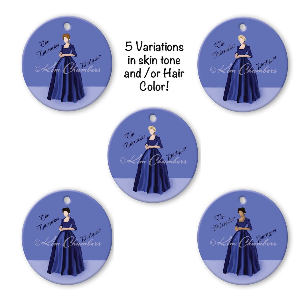 Female Adult Partygoer in Blue Round Porcelain Ceramic - Etsy