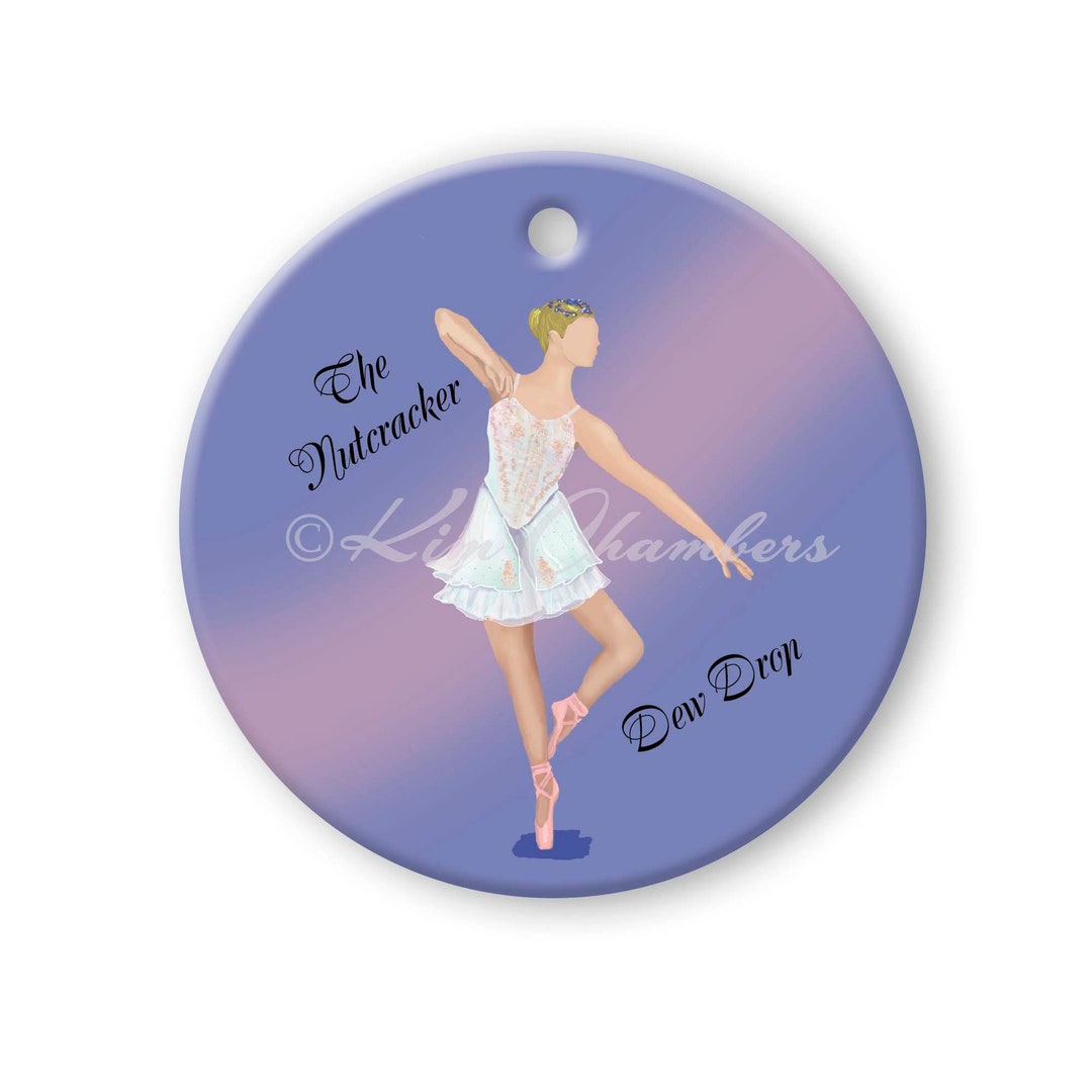 Personalizable Dew Drop III Round Porcelain Christmas Ornament ...