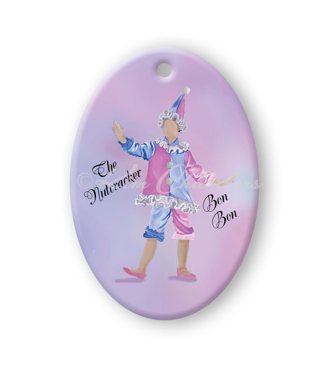 Bon Bon I Various Colors Oval Porcelain Ceramic Christmas Ornament ...