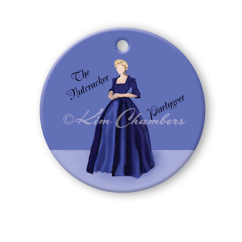 Female Adult Partygoer in Blue Round Porcelain Ceramic - Etsy