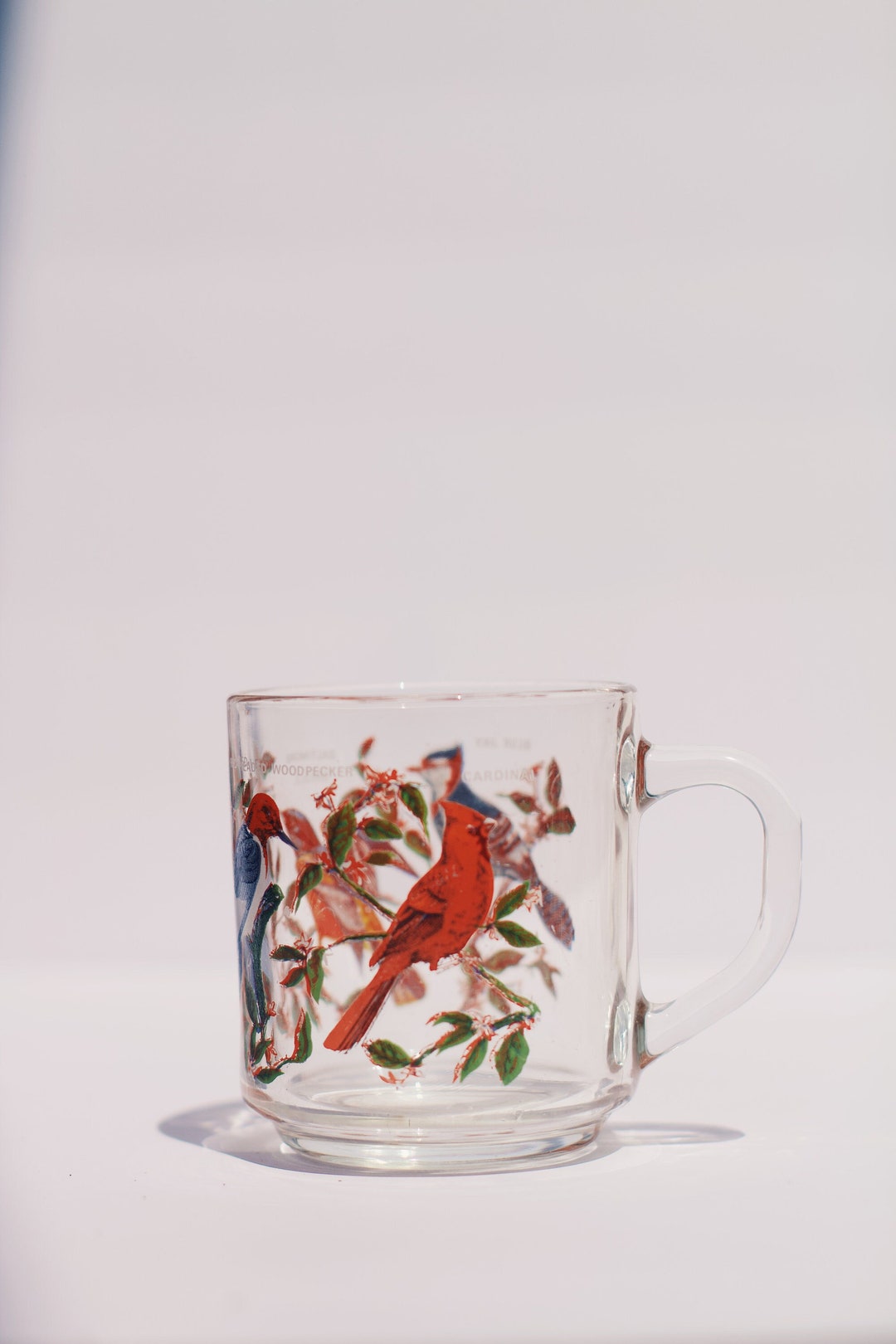 Arcoroc 1970's Vintage Bird Mugs Glassware NOS 10 Ounce | Set of 4 - Etsy