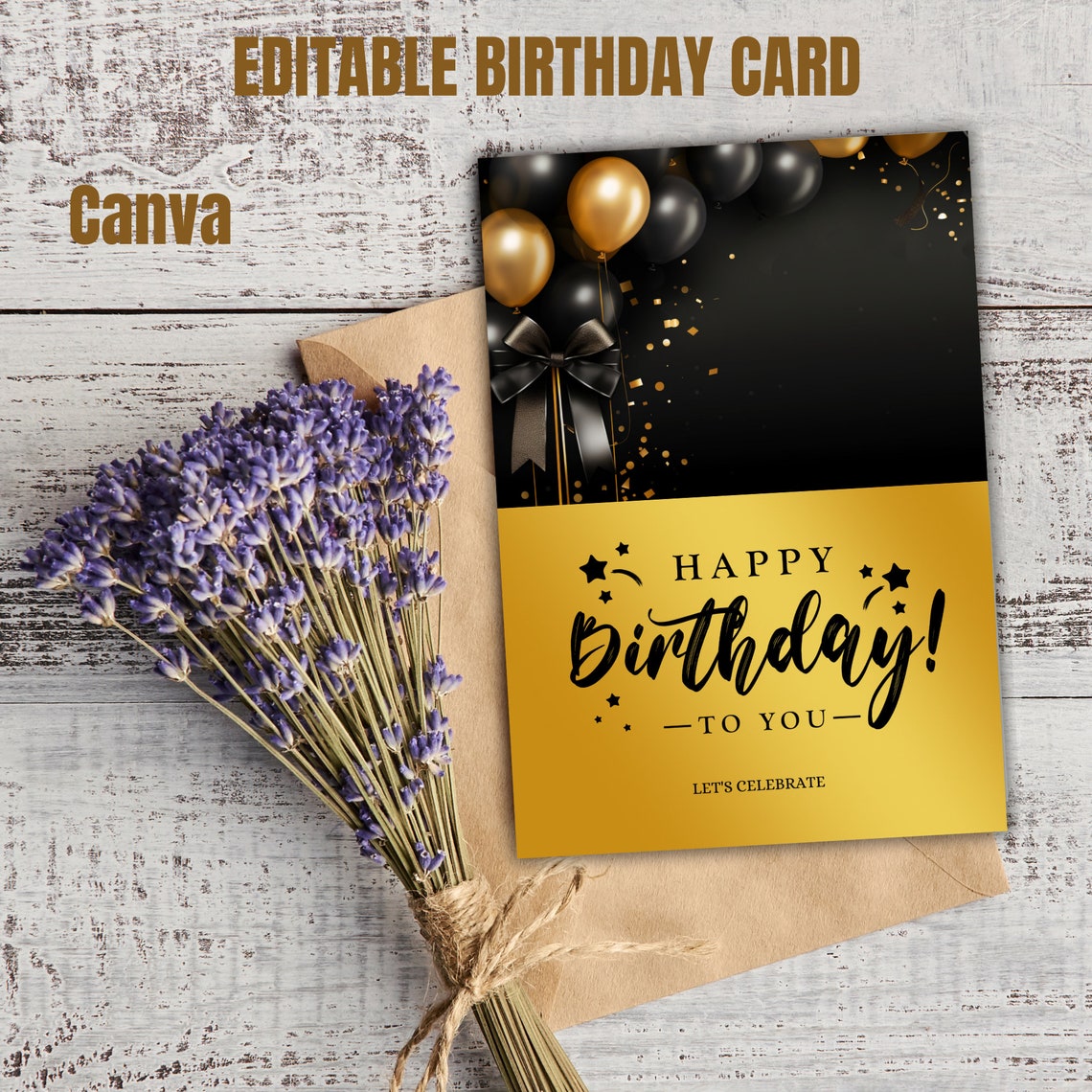 Editable Birthday Card Personalized Greeting Card for Special Occasions ...