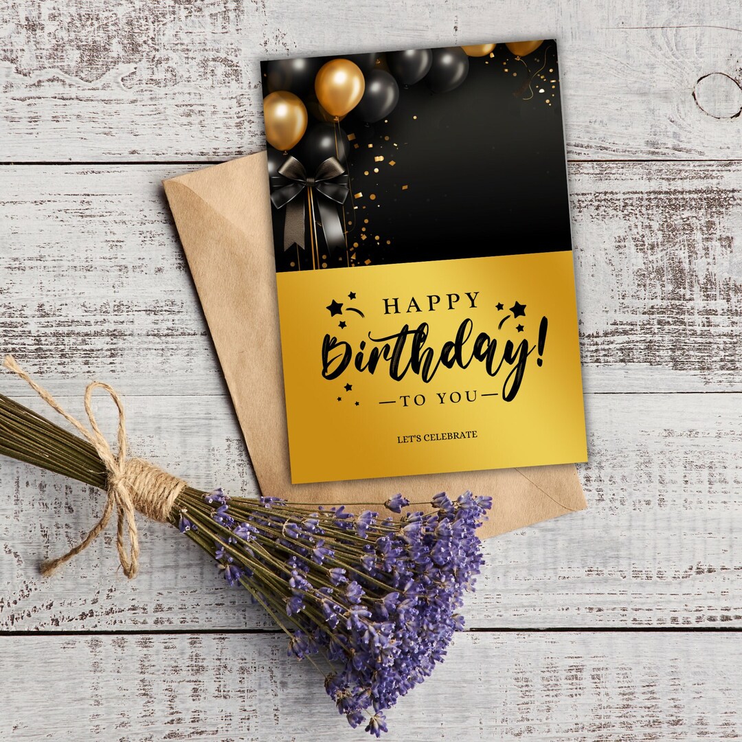 Editable Birthday Card Personalized Greeting Card for Special Occasions ...