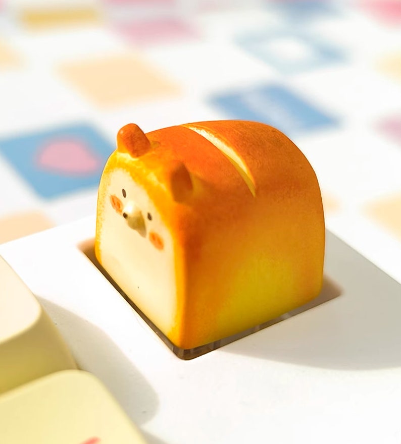 Doge Dog Bread Artisan Keycap | Cute Keycaps | Cherry MX Mechanical ...