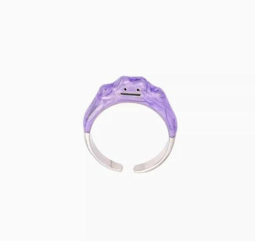 Pokemon Ditto Ring | Cute Accessories | Adjustable Jewelry - Etsy