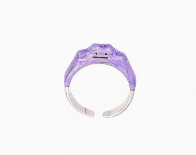 Pokemon Ditto Ring | Cute Accessories | Adjustable Jewelry - Etsy