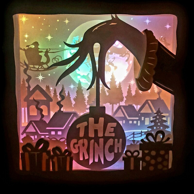 Santa Shadow Box - Etsy