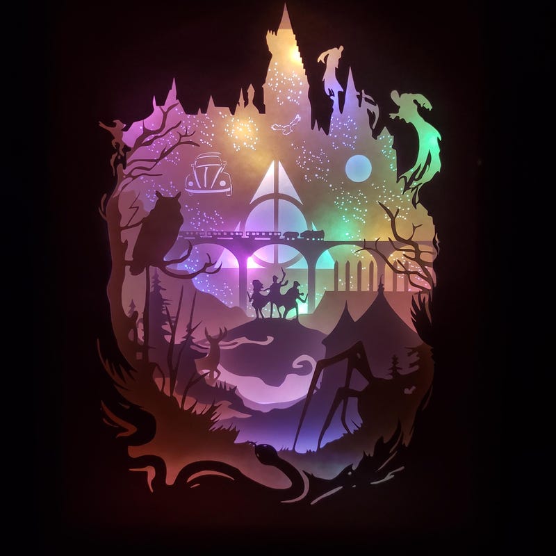 Harry potter light box - Etsy