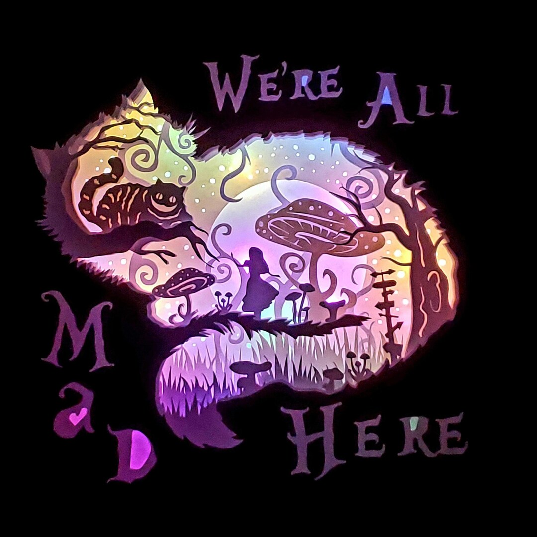 Lights Included! 8.5x8.5 Alice Shadow Box (finished Physical Product ...