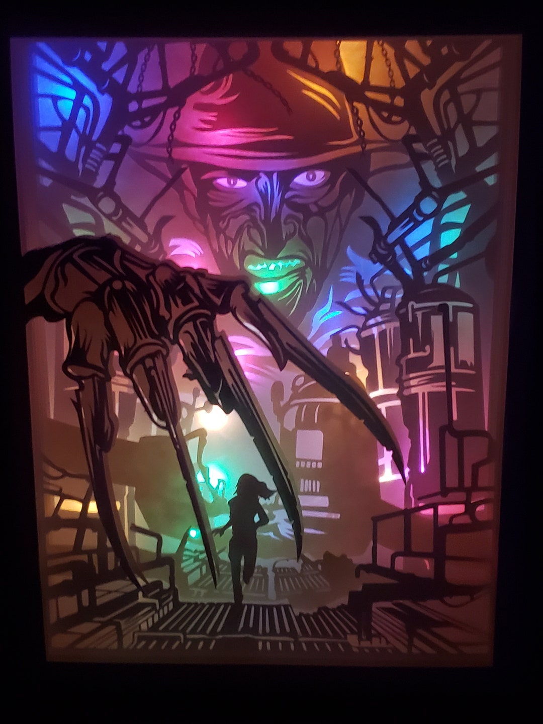 Shadow Box Lights Included 8.5x11 finished Physical Product - Etsy