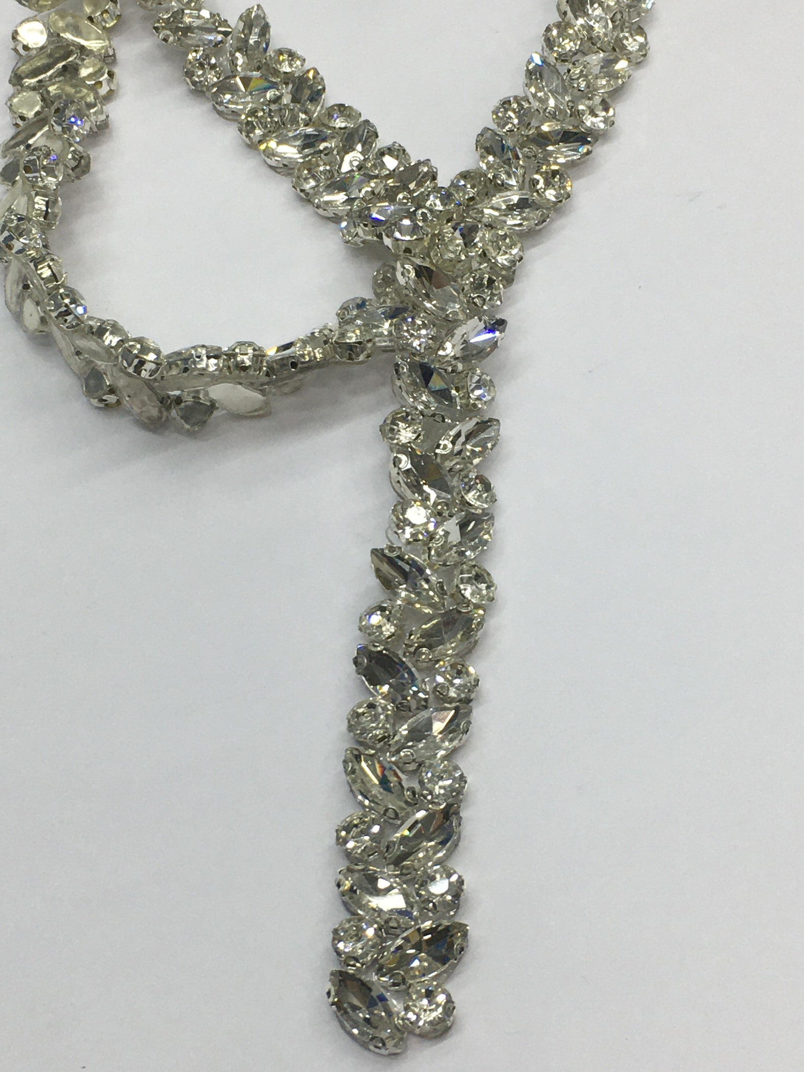 Crystal Rhinestone Applique Trim: Iron-on Bridal Belt Sash (1 Meter) - Etsy