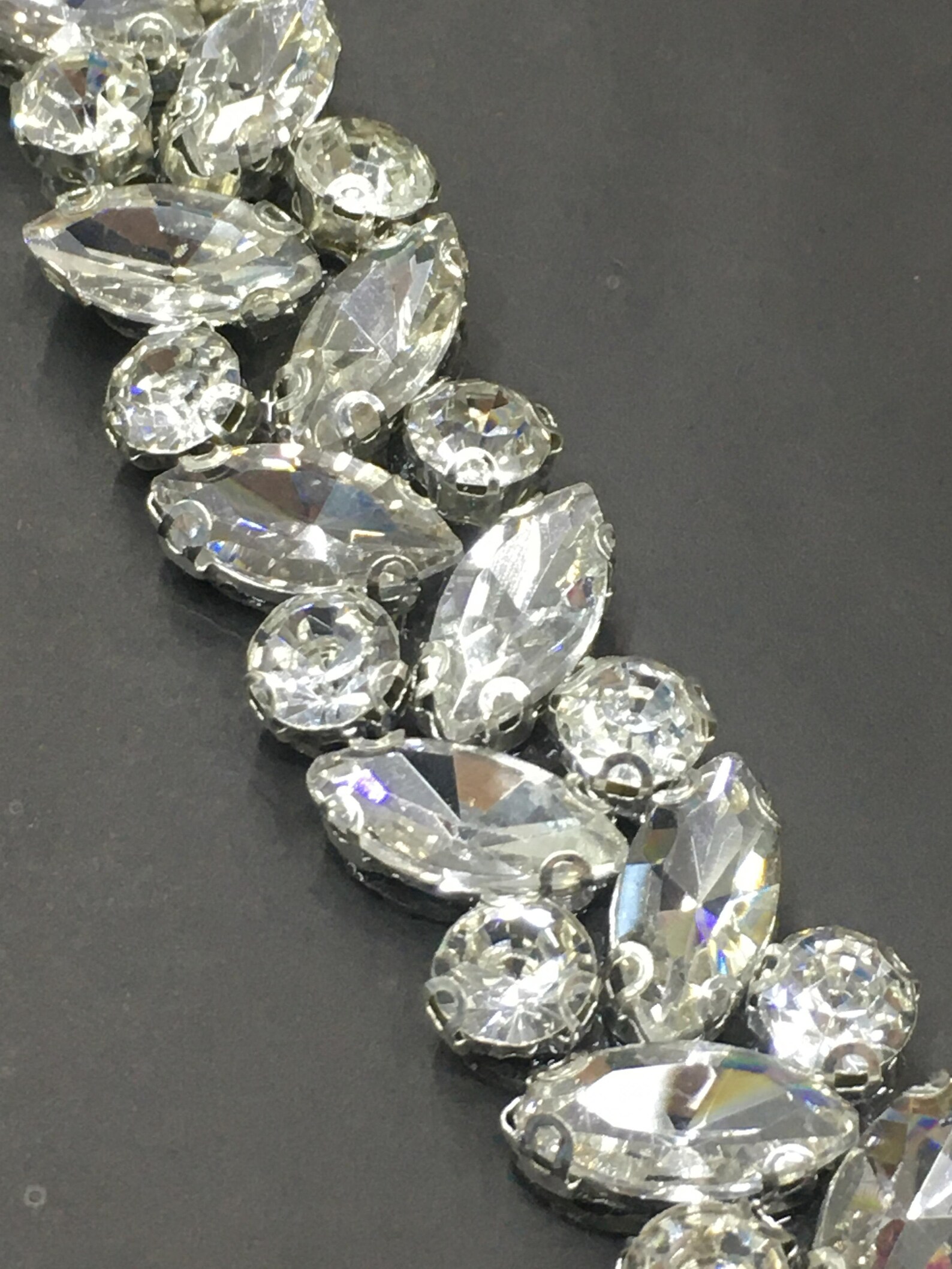 Crystal Rhinestone Applique Trim: Iron-on Bridal Belt Sash (1 Meter) - Etsy