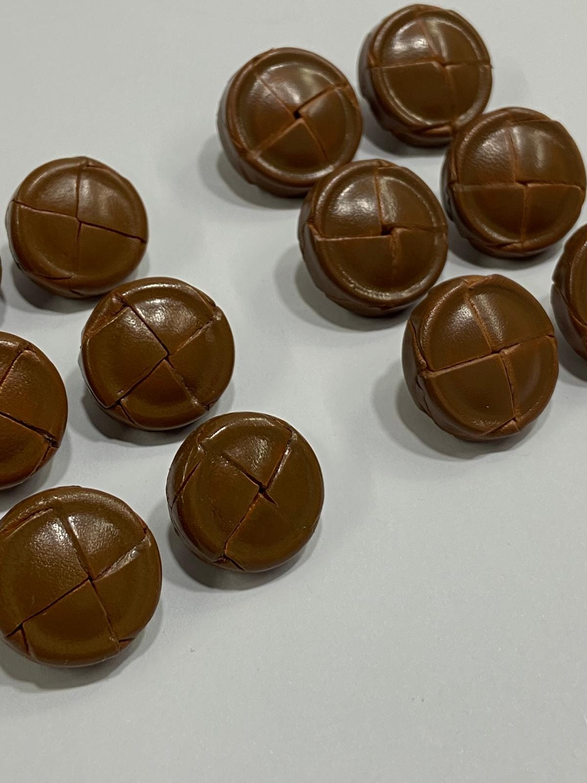 Handmade Genuine Leather Folding Buttons for Blazers, Coats, and ...