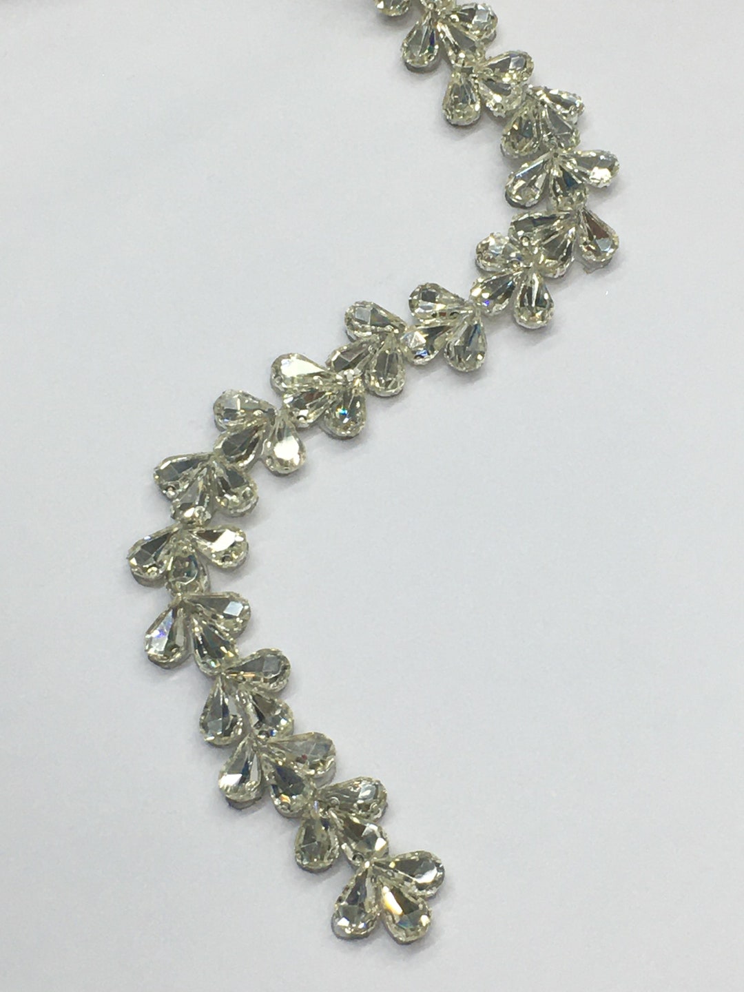 Rhinestone Applique 1 Meter With Iron-on Heat Adhesive on the Back ...