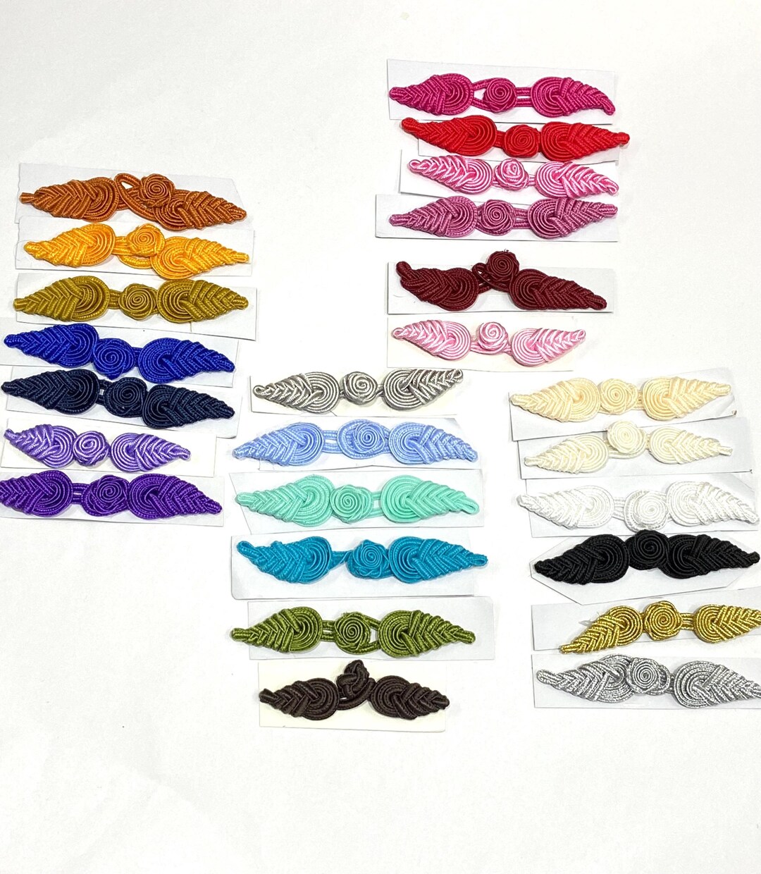 Handmade Japanese Chinese Knot Buttons Traditional Fabric Closure, 8-9 ...