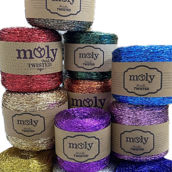 Metallic Yarn - Etsy