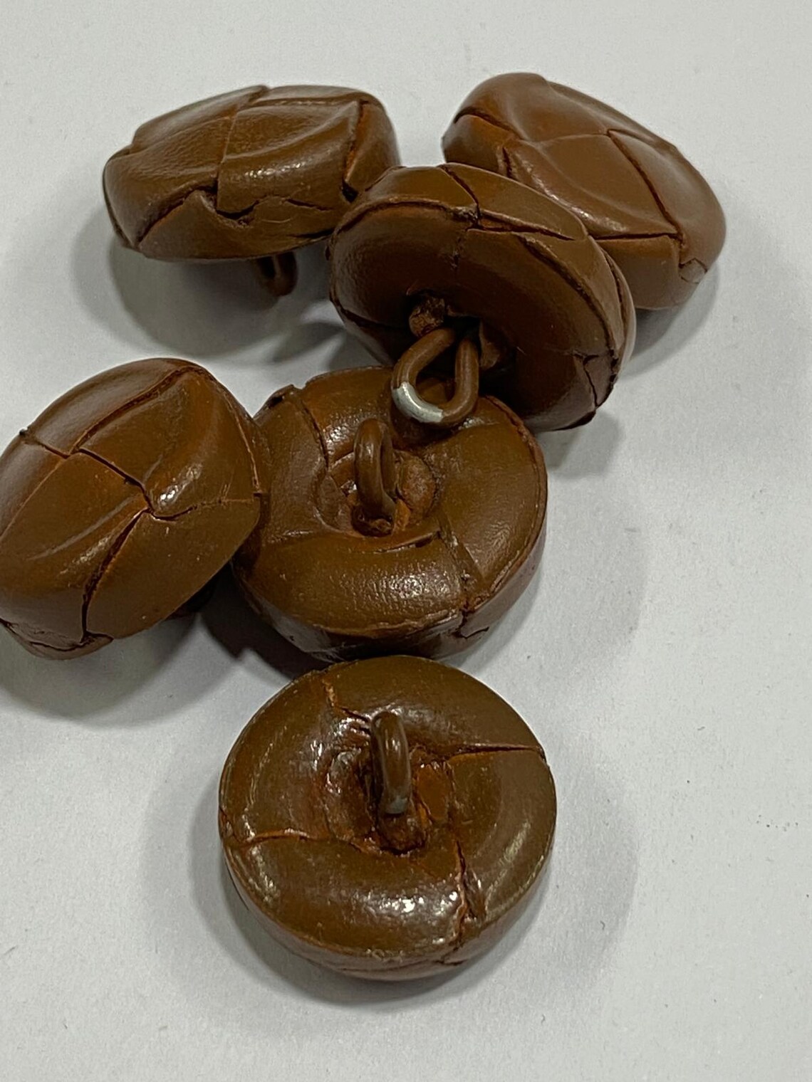 Handmade Genuine Leather Folding Buttons for Blazers, Coats, and ...