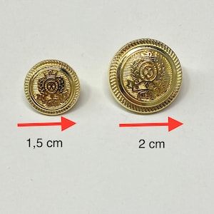 Crest Blazer Button Set: Metal Jacket Buttons - Etsy