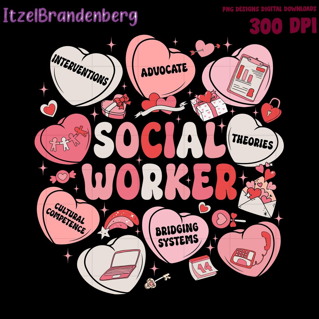 Social Worker Valentine's Png, Social Worker Valentine Png, Valentine's ...
