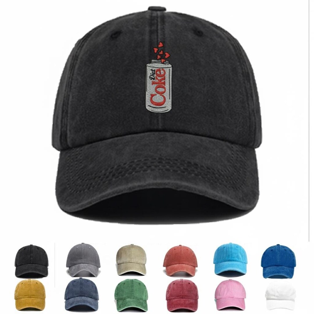 Embroidered Diet Coke Hat, Funny Soda Lover Cap, Caffeine Addiction ...