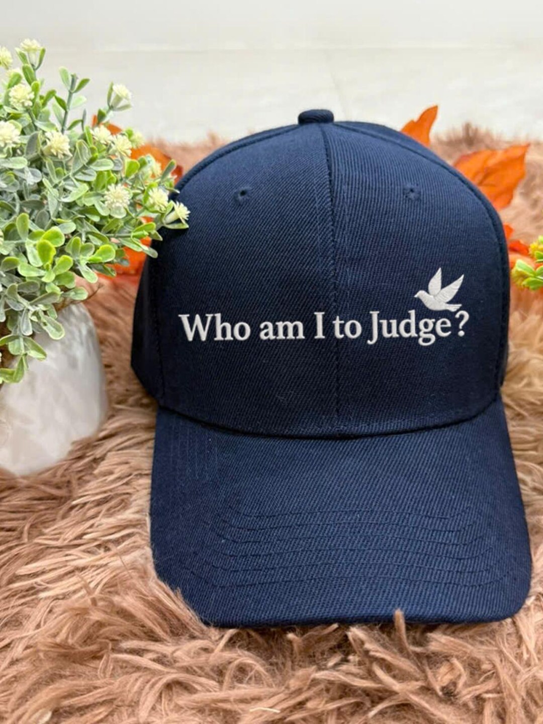 Embroidered Who Am I to Judge Hat,hat Inspired by Pope Francis ...