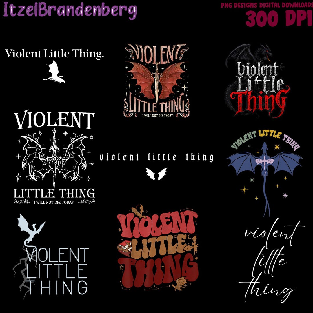 9+ Violent Little Thing Png Bundle, Sublimation Design, Fantasy, Book ...
