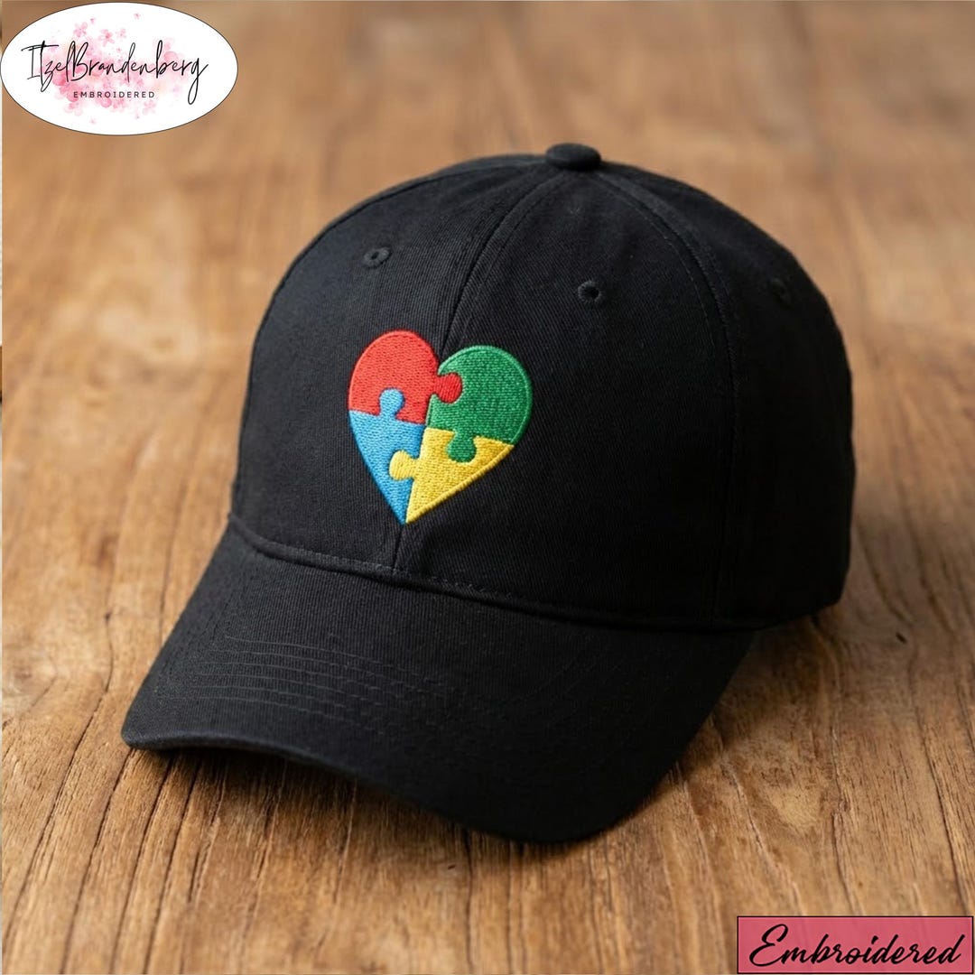 Embroidered Autism Awareness Hat, Autism Heart Hat Cap - Etsy