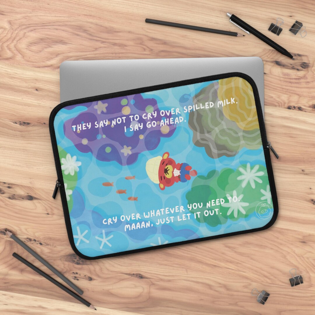 Animal Crossing Pascal Laptop Sleeve | Cute Gamer Quote Case | Cozy ...