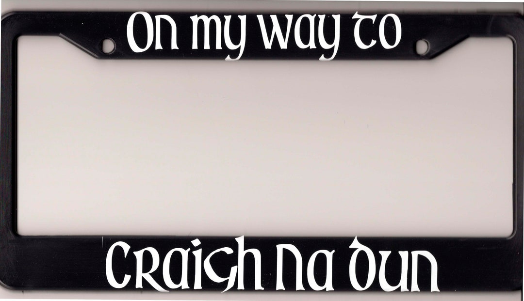 OUTLANDER Themed License Plate Frame Free Shipping - Etsy