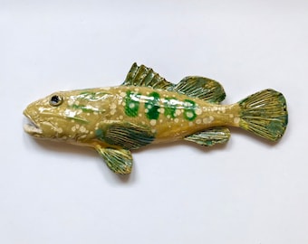 Ceramic fish art | Etsy