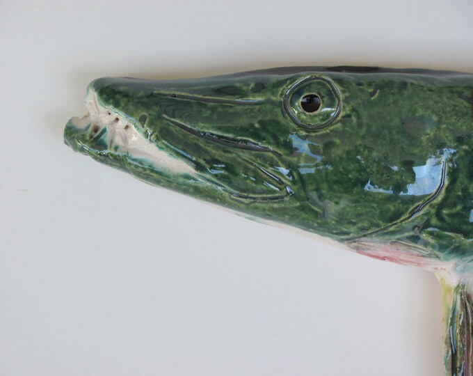 Northern Pike Ceramic Fish Decorative Art Wall Hanging - Etsy