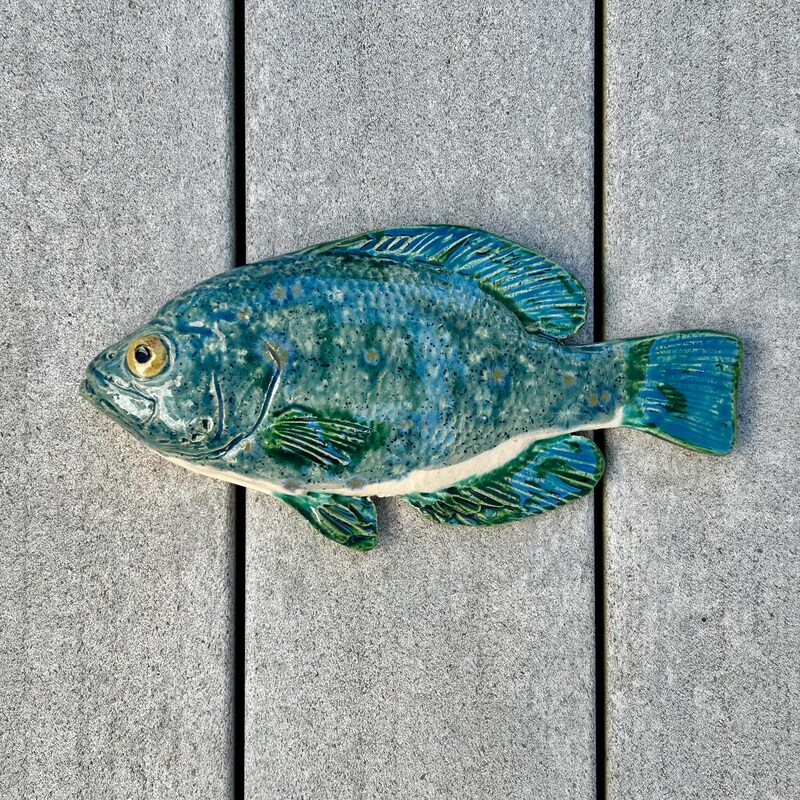 Clay Fish Sculpture - Etsy