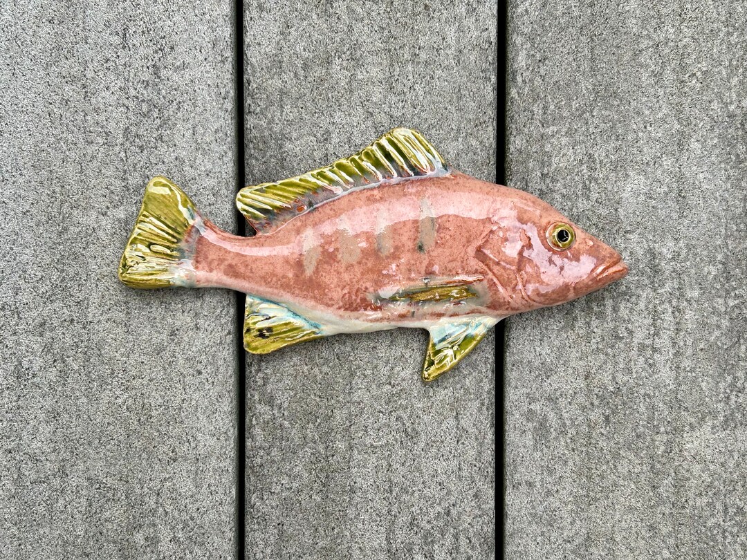 Ceramic Fish, Snapper - Etsy