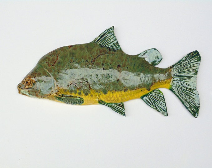 Big Mouth Buffalo Carp Ceramic Fish Art Decorative Wall Hanging - Etsy