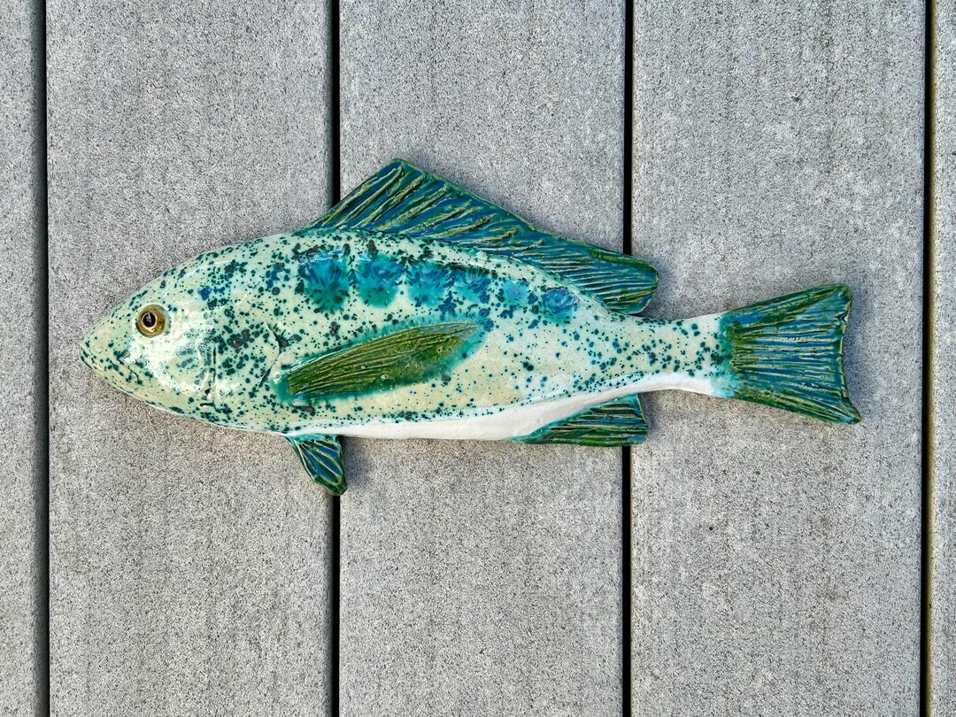 Ceramic Fish, Snapper - Etsy