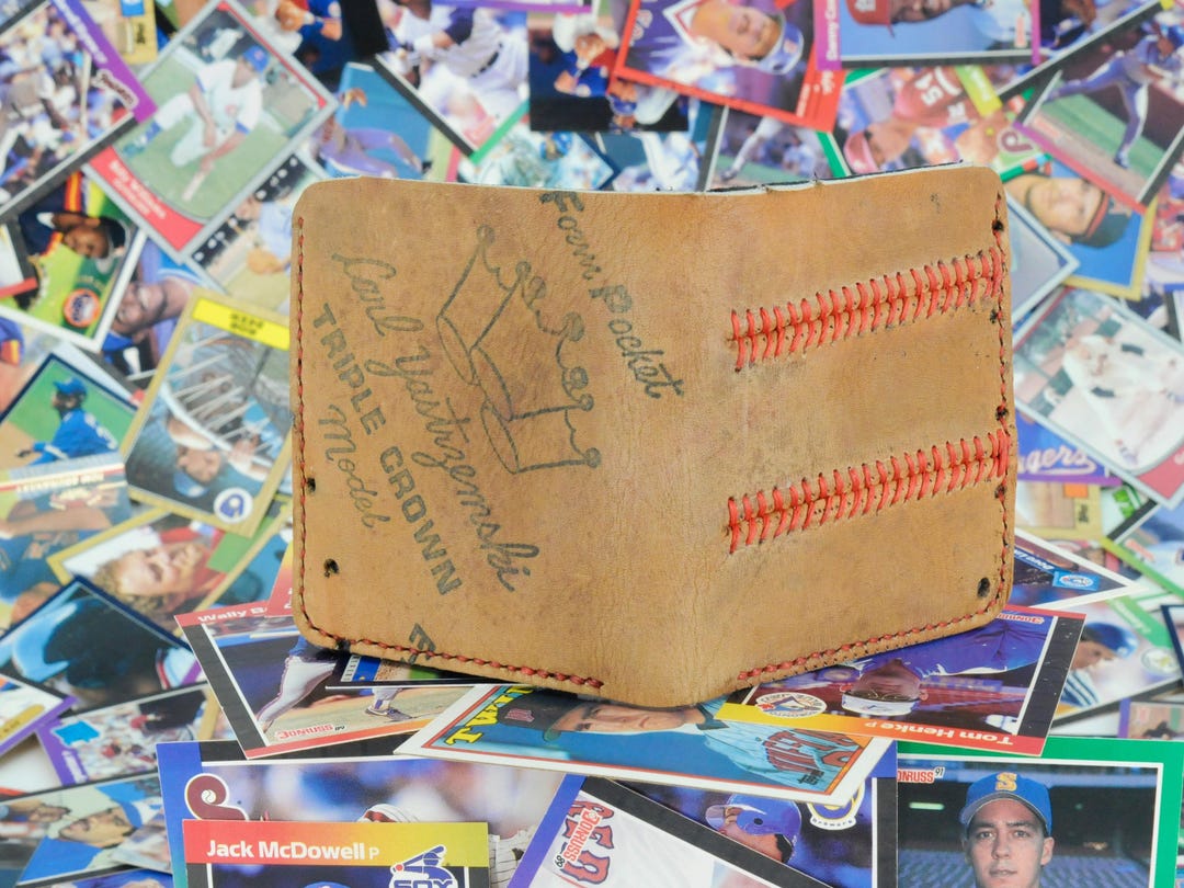 Vintage Spalding Carl Yastrzemski Baseball Glove Bi-fold Wallet - Etsy