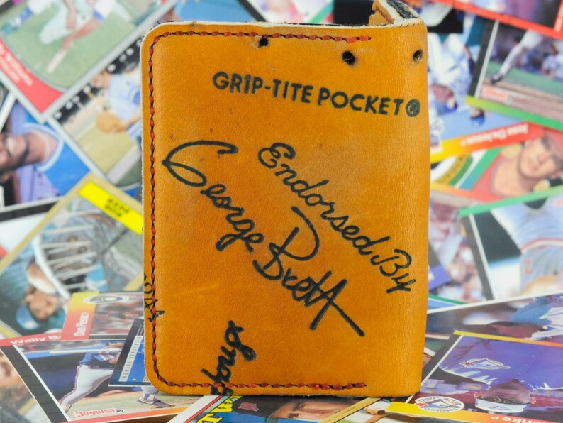 Vintage Wilson George Brett Baseball Glove Bi-fold Wallet - Etsy