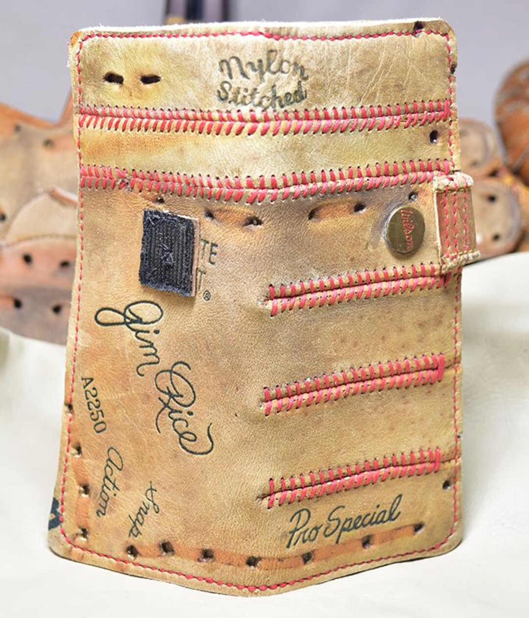Vintage Wilson Jim Rice Baseball Glove Bi-fold Trucker Biker Wallet - Etsy