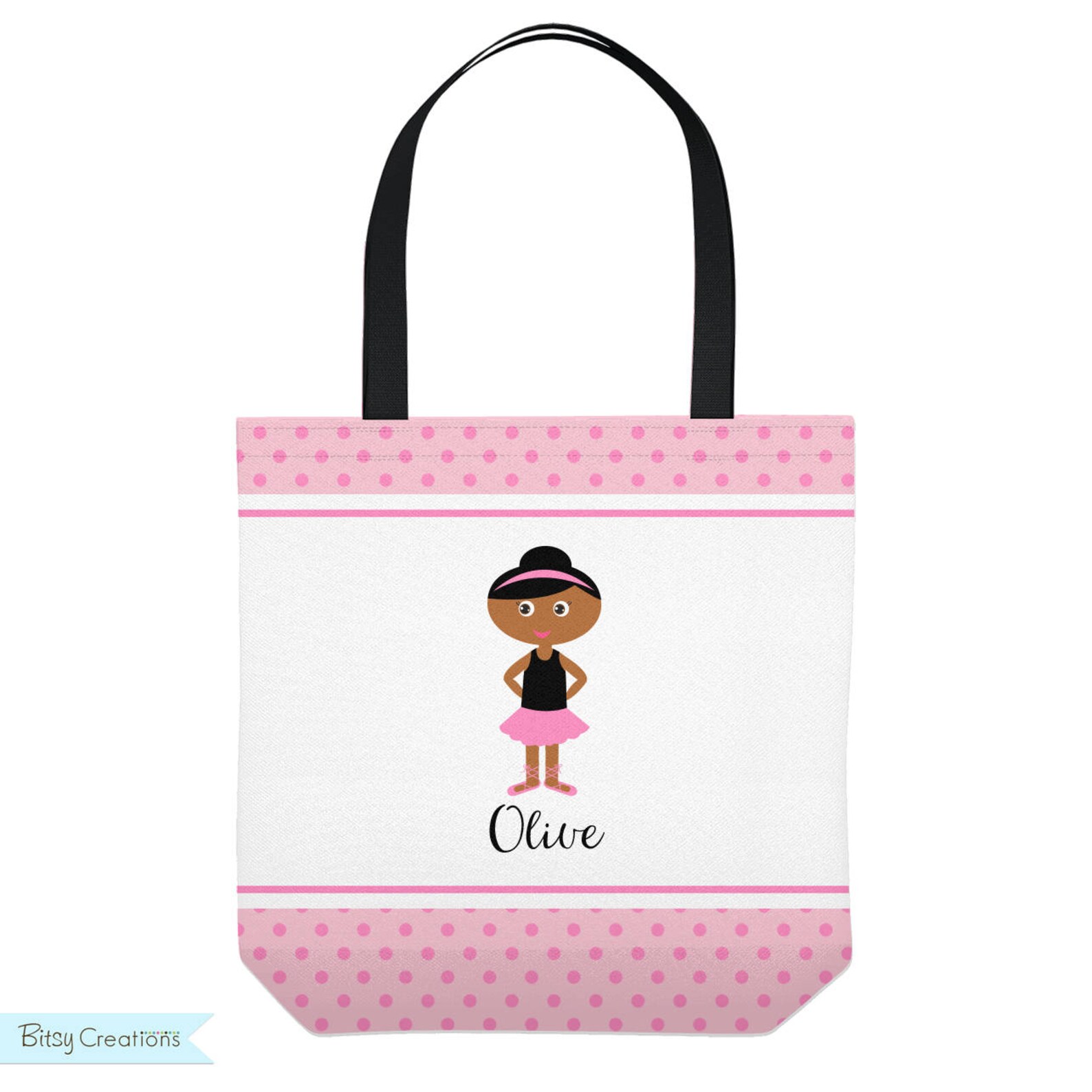 Personalized Dance Bag Tote Bag With Little Dancer You - Etsy