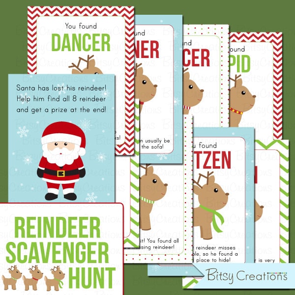 Christmas Scavenger Hunt - Etsy