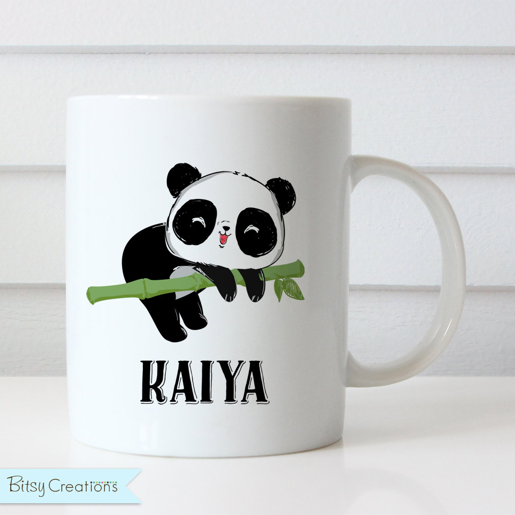 Personalized Panda Plate - Custom Plate Bowl Placemat Mug or Set With ...