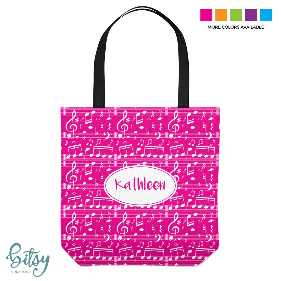 Music Lesson Tote Bag - Personalized Tote for Kids or Adults - Music ...